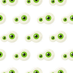 Seamless night background with ghosts and stars Vector Image