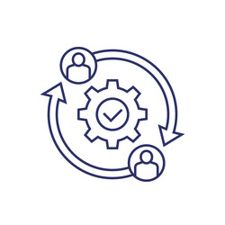 Staff rotation icon Royalty Free Vector Image - VectorStock