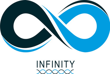 Infinity loop symbol conceptual logo special Vector Image