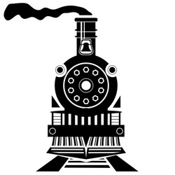 Retro train vintage symbol emblem label Royalty Free Vector