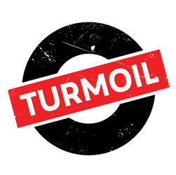 Turmoil rubber stamp Royalty Free Vector Image