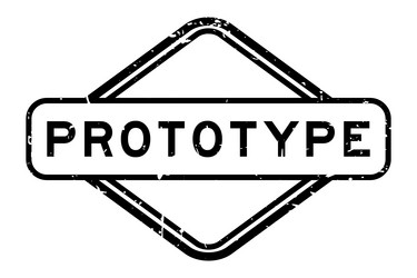 Red color round seal sticker in word prototype Vector Image