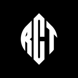 Rct letter logo design for technology company Vector Image