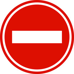 Stop sign traffic symbol rules and regulations Vector Image