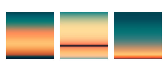 Early sunrise or late sunset colorful gradients Vector Image