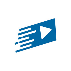 Tv channel program icon logo design template Vector Image