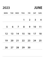 June 2023 Calendar Vector Images (over 3,100)