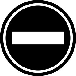 Stop sign traffic symbol rules and regulations Vector Image