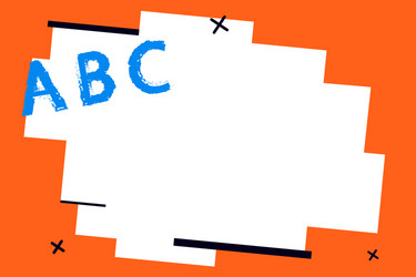 Flat design empty esp template Royalty Free Vector Image