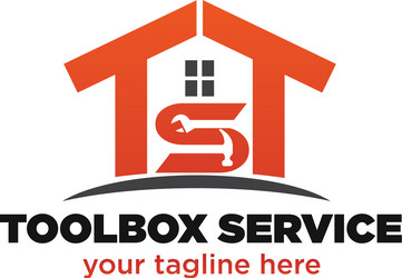 Home service logo designs Royalty Free Vector Image