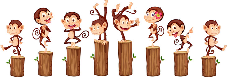 Monkey Handstand Vector Images (89)