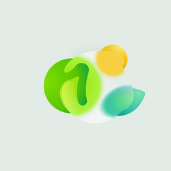 1 logo number one with fire flames negative space Vector Image