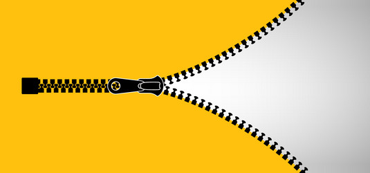 Zip fastener with zipper puller types zippers Vector Image