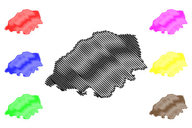 Limpopo province map Royalty Free Vector Image