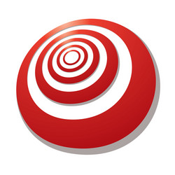Red target Royalty Free Vector Image - VectorStock