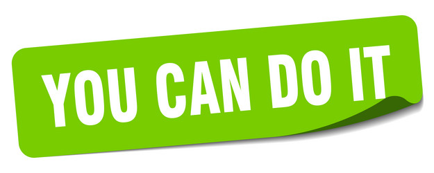 Yes you can sticker yes you can label Royalty Free Vector