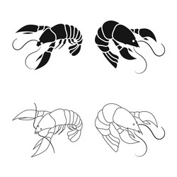 Appetizer and ocean logo Royalty Free Vector Image