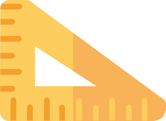 Isometric school triangle ruler Royalty Free Vector Image