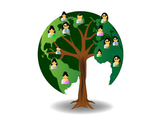 Education tree Royalty Free Vector Image - VectorStock