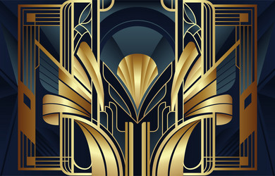 Abstract art deco seamless pattern 25 Royalty Free Vector