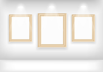 Empty collage nine frames images photo Royalty Free Vector