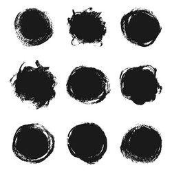 Ink splash and brush stroke isolated shape Vector Image