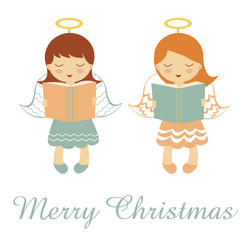 Merry Christmas Angels Vector Images (over 6,700)