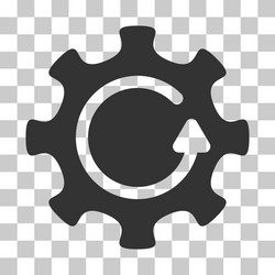 Cog rotation direction icon Royalty Free Vector Image