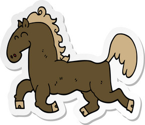 Stallion Cartoon Sticker Vector Images (over 310)