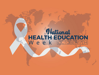 National health education week promotes knowledge Vector Image