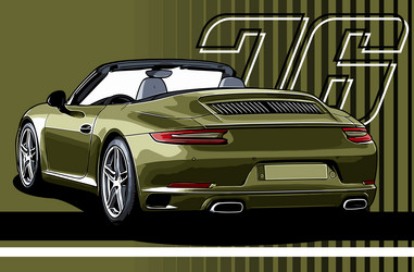 Jdm car template for graphic design Royalty Free Vector