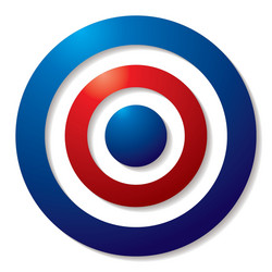 Red target Royalty Free Vector Image - VectorStock