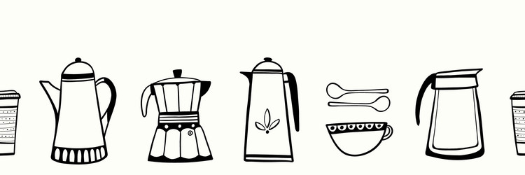 Black And White Cooking Border