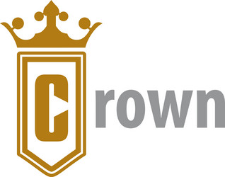 Letter h king crown logo icon Royalty Free Vector Image