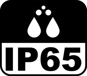 Ip65 protection certificate standard icon seamless