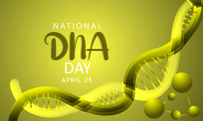 National dna day Royalty Free Vector Image - VectorStock