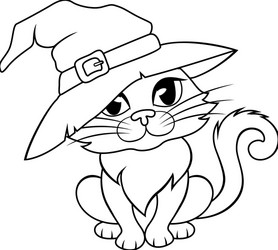 Halloween pumpkin character cartoon coloring book Vector Image