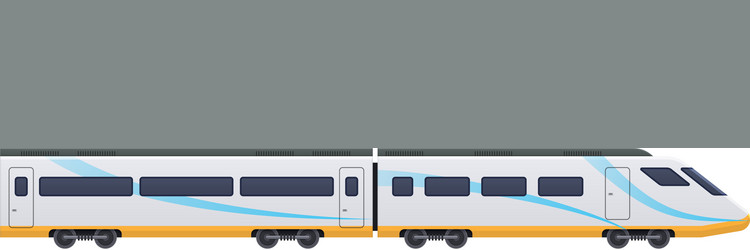 Modern fast train on railway type Royalty Free Vector Image