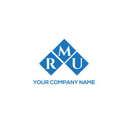 Rmu letter technology logo design on white Vector Image