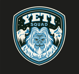 Bigfoot sasquatch yeti peace sign silhouette Vector Image