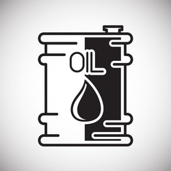 Oil product icon on black background for graphic Vector Image