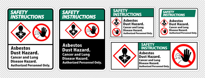 Safety first label disease hazard authorized Vector Image