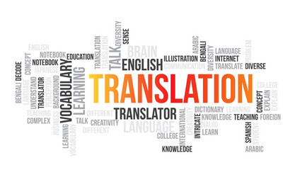 Business concept background translation word Vector Image