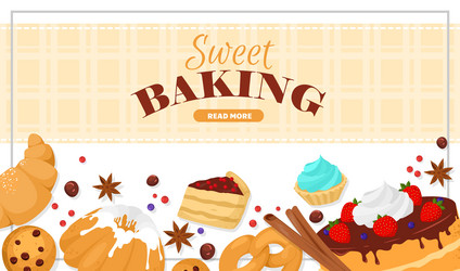 Baking wallpaper Royalty Free Vector Image - VectorStock