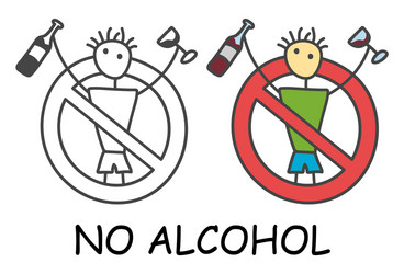 No Alcohol Cartoon Vector Images (over 280)