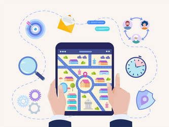 Man Holding Map Vector Images (over 2,400)