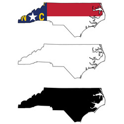 North Carolina State Shape Vector Images (over 400)