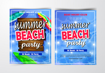Summer Beach Pamphlet Vector Images (61)