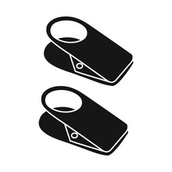 Clothespeg and peg symbol Royalty Free Vector Image