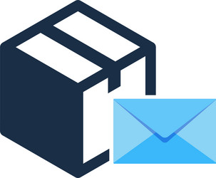 Box letter r logo icon design Royalty Free Vector Image